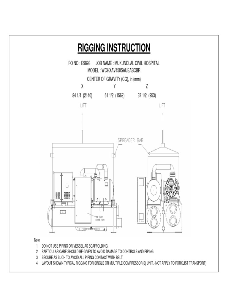 E9898 - Rigging Instruction-R01 | PDF