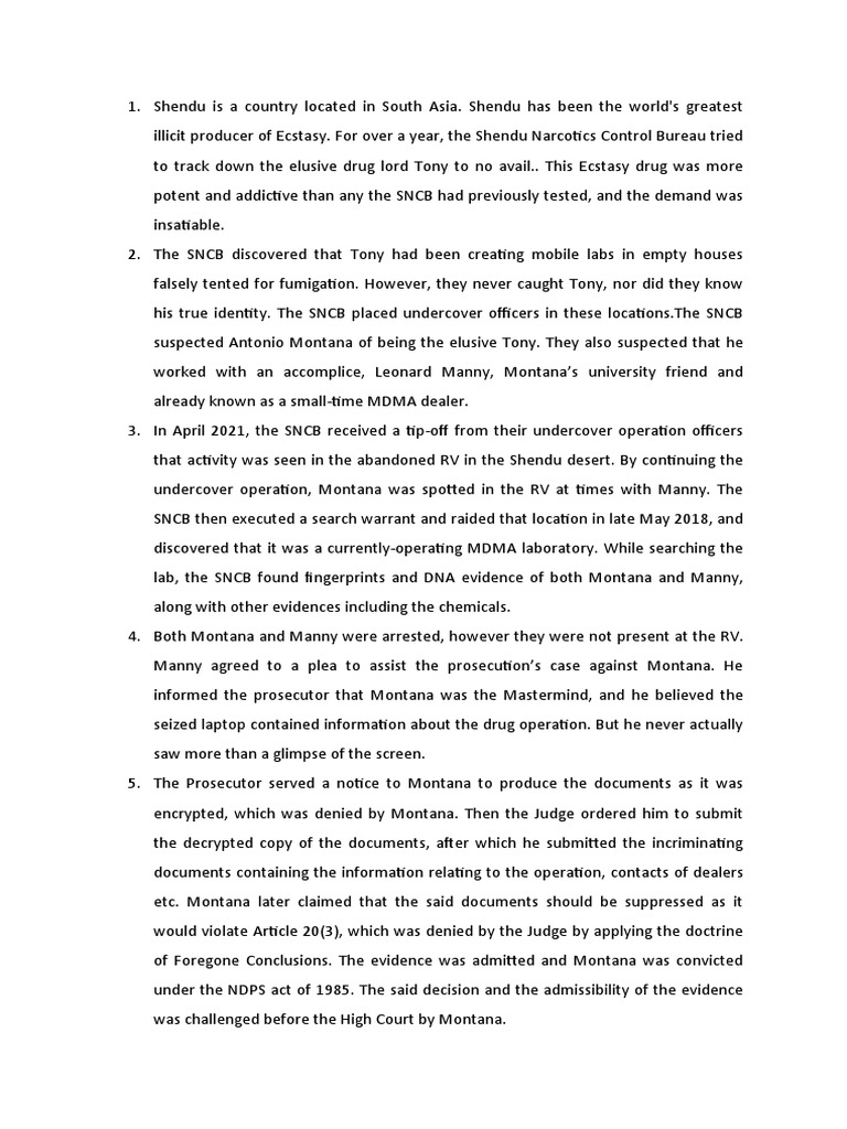 Facts Domestic Moot | PDF | Law