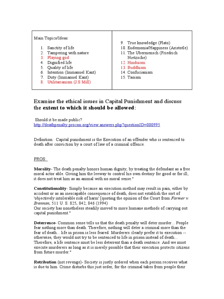 ARC Draft 1 | PDF | Capital Punishment | Punishments