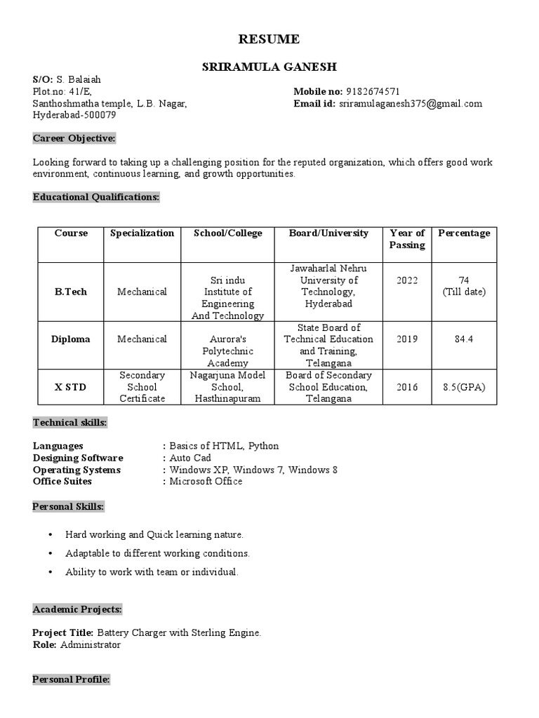 Ganesh Resume | PDF | Software | Computing