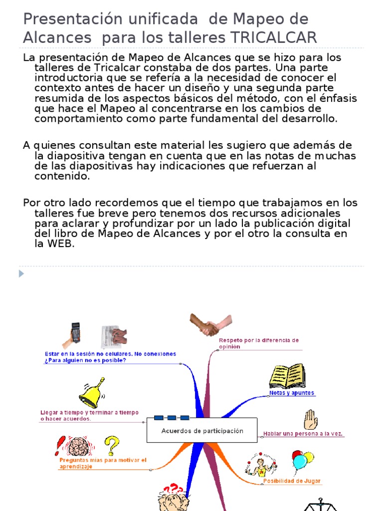 Ejm Mapeo de Alcances | PDF | Planificación | Evaluación