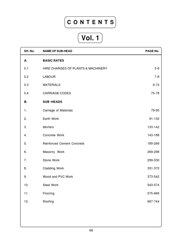 CPWD - Dar 2021 Vol 2 Page.8to121 | PDF | Mortar (Masonry) | Cement