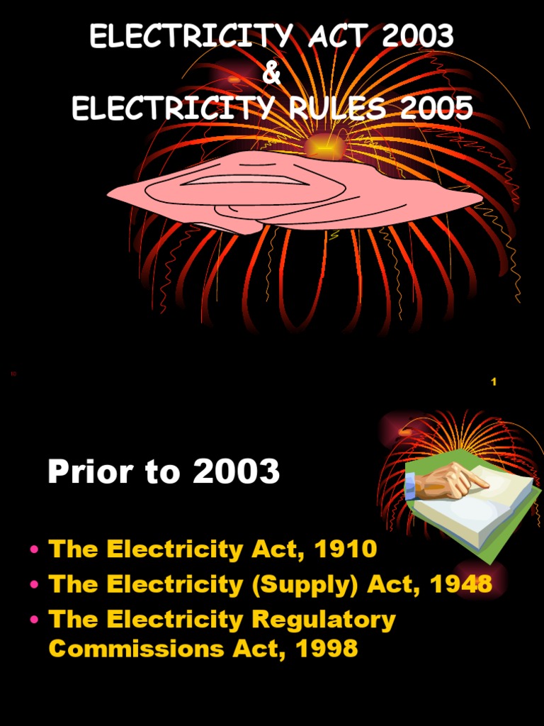 Electricity Act 2003 & Electricity Rules 2005 | PDF | License | Economies