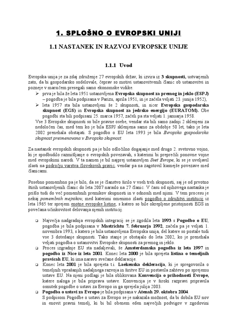 POVZETEK Knjige Ustavno Pravo EU | PDF