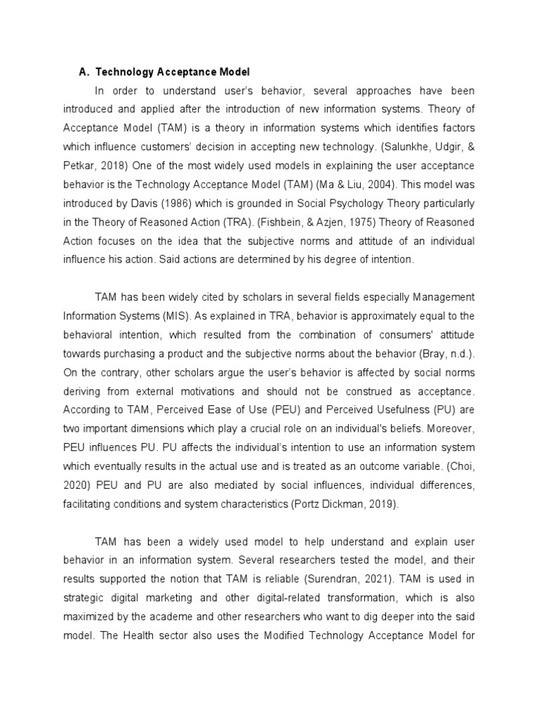 Technology Acceptance Model | PDF | Behavior | Cognitive Science