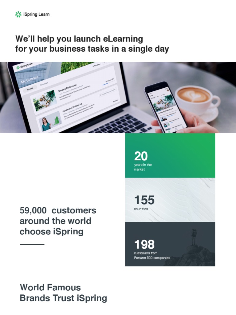 Ispring Learn LMS Features & CaseStudies | PDF | Educational Technology