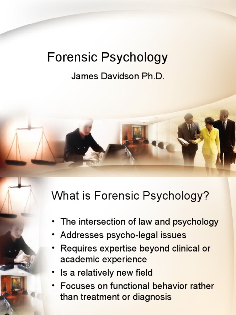 Forensic Psychology: Key Concepts and Roles | PDF | Psychology ...
