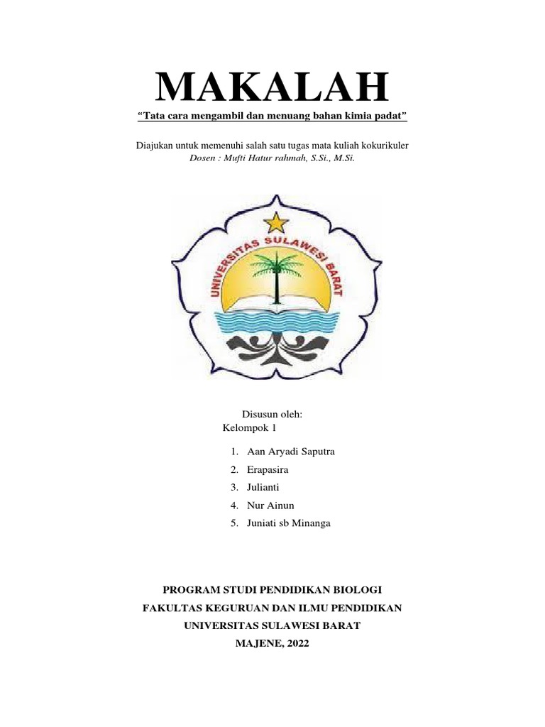 Makalah Manlab Kel 1 BioA | PDF