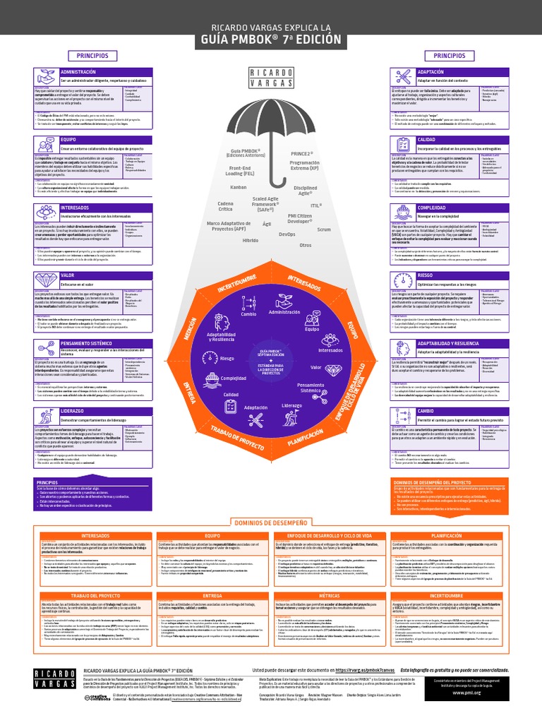 Pmbok7-Infographic A1 Es | PDF | Planificación | Liderazgo