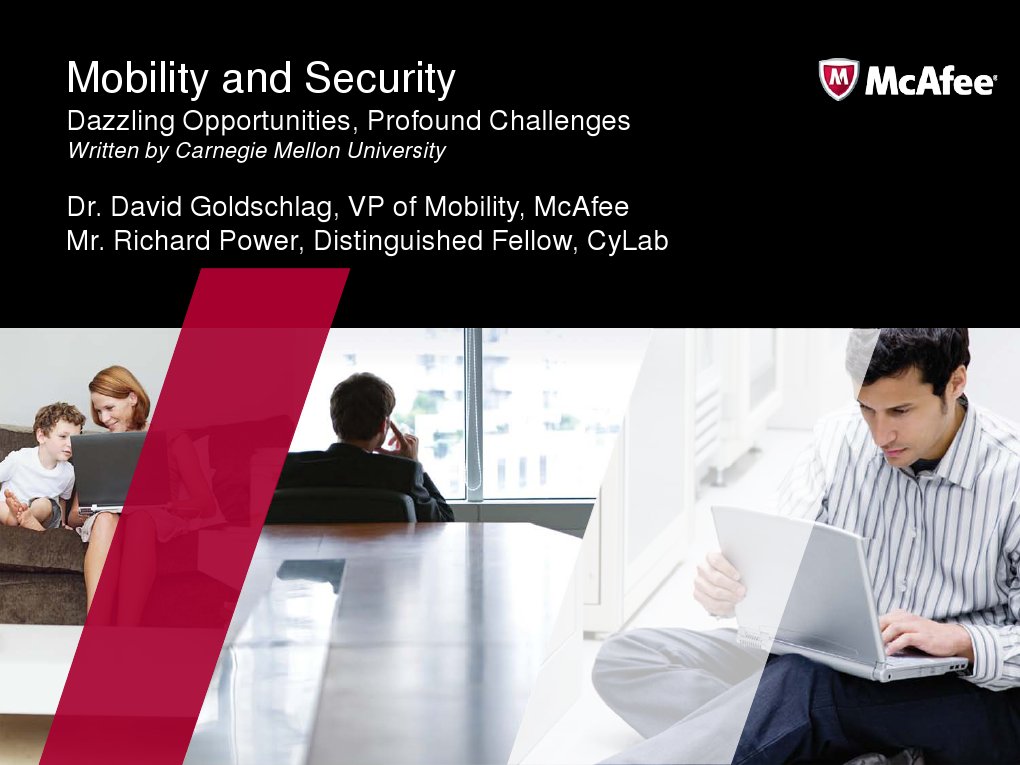 Mobility and Security: Dazzling Opportunities, Profound Challenges ...