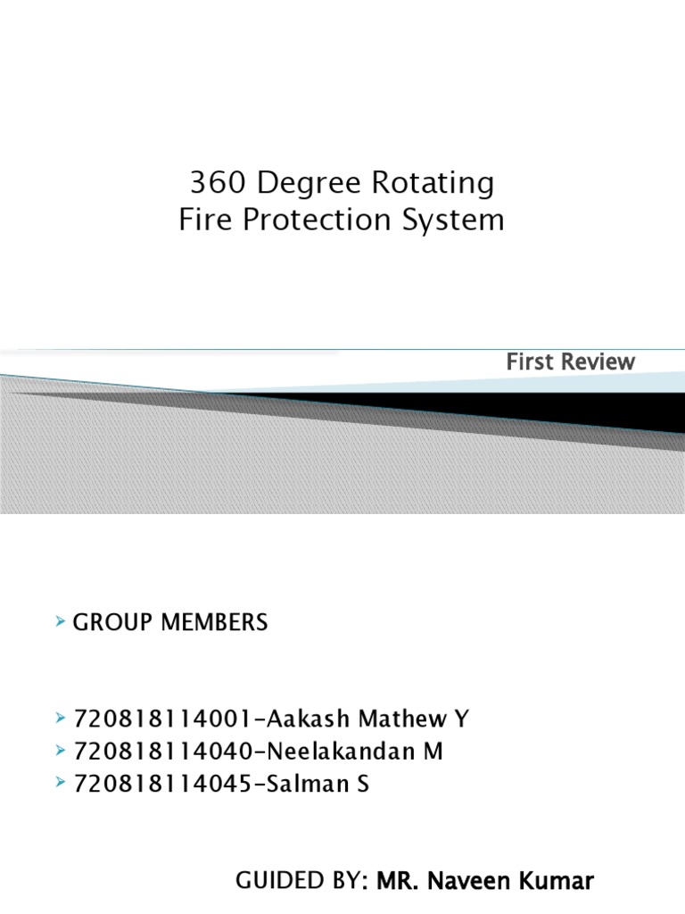 360 Degree Fire Fighting Protection System | Download Free PDF ...
