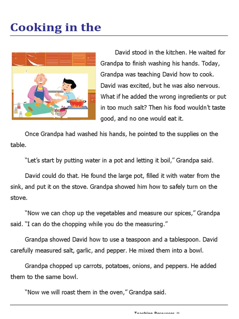 Cooking in The Kitchen: Teaching Resources @ | PDF | Foods | Roasting