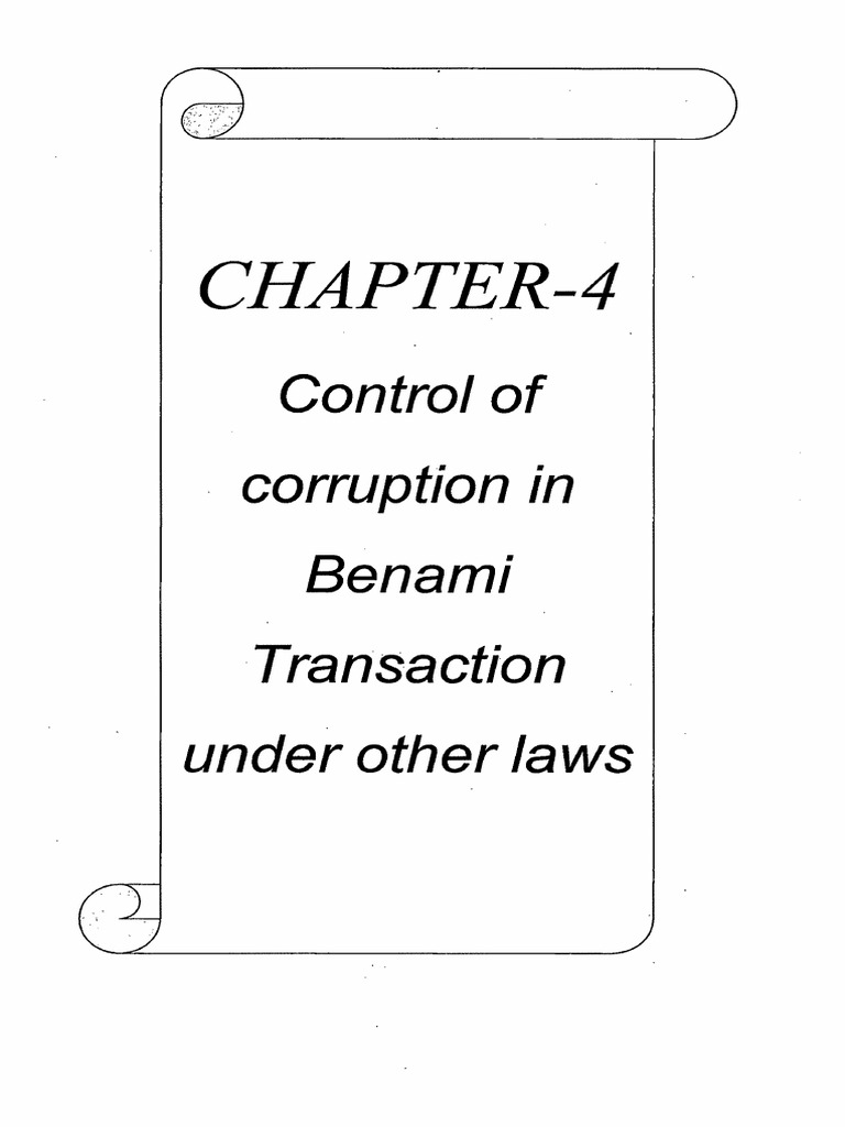 Benami Transaction | PDF | Mortgage Law | Possession (Law)