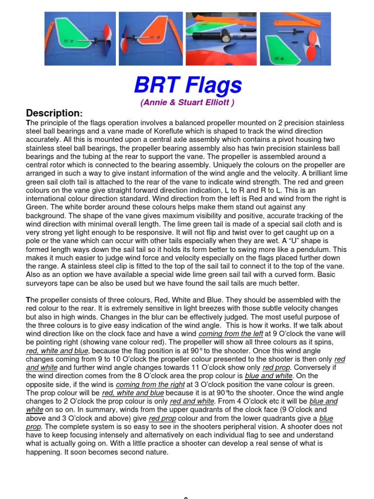 BRT Flags Assembly Instructions | PDF | Shooting | Wound