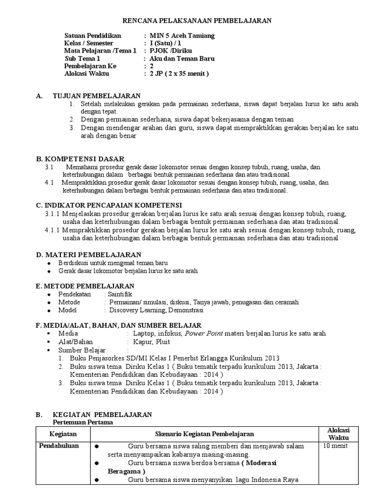 RPP Kelas 1 Semester 1 Abad 21 | PDF | Kesehatan Holistik