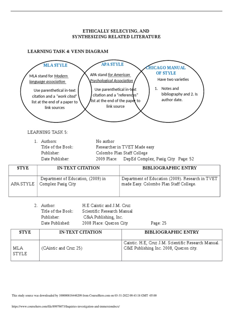 Ethically Selecying, and Synthesizing Related Literature Learning Task ...