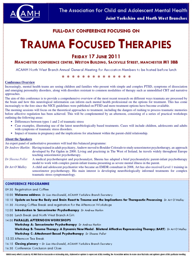 Trauma Conference | Psychotherapy | Psychological Trauma