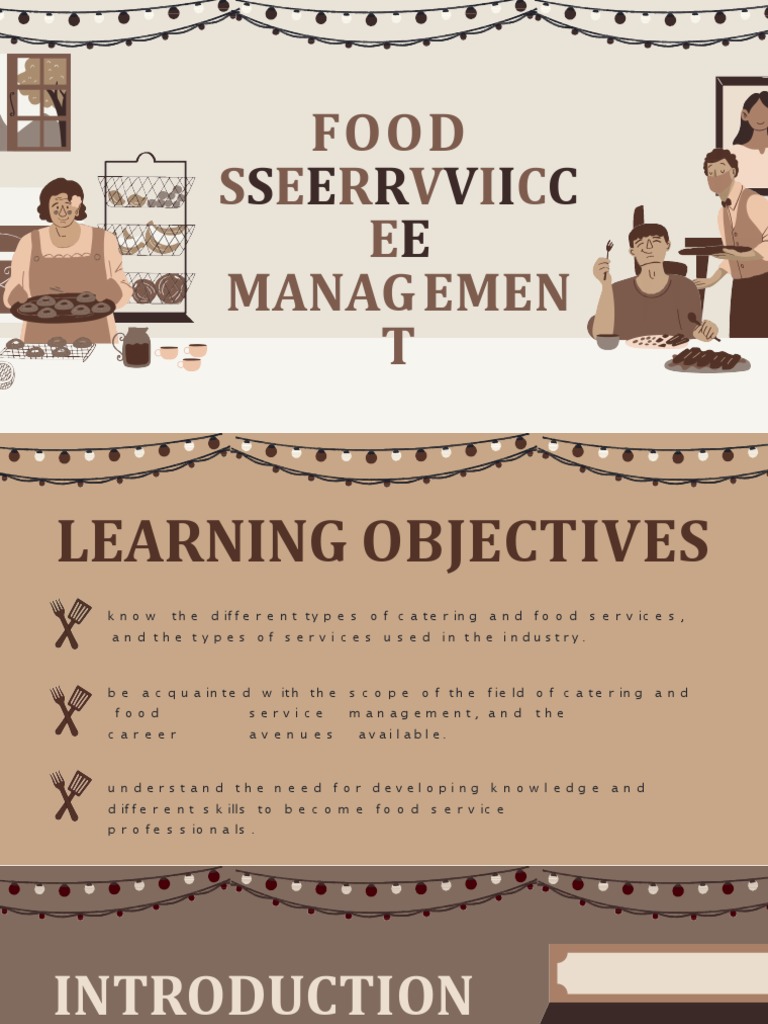 Food Service Management | PDF | Menu | Foods