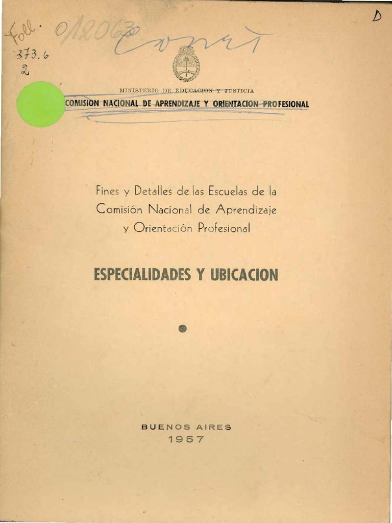 Detalles de Las Escuelas de La CNAOP | PDF