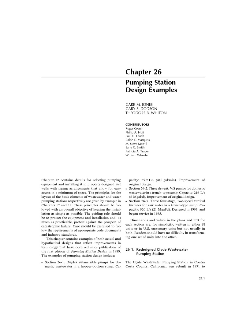 Pumping Station Design Examples | PDF | Pump | Pumping Station