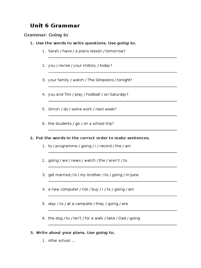 Unit 6 Grammar | PDF | Adverb | Language Mechanics