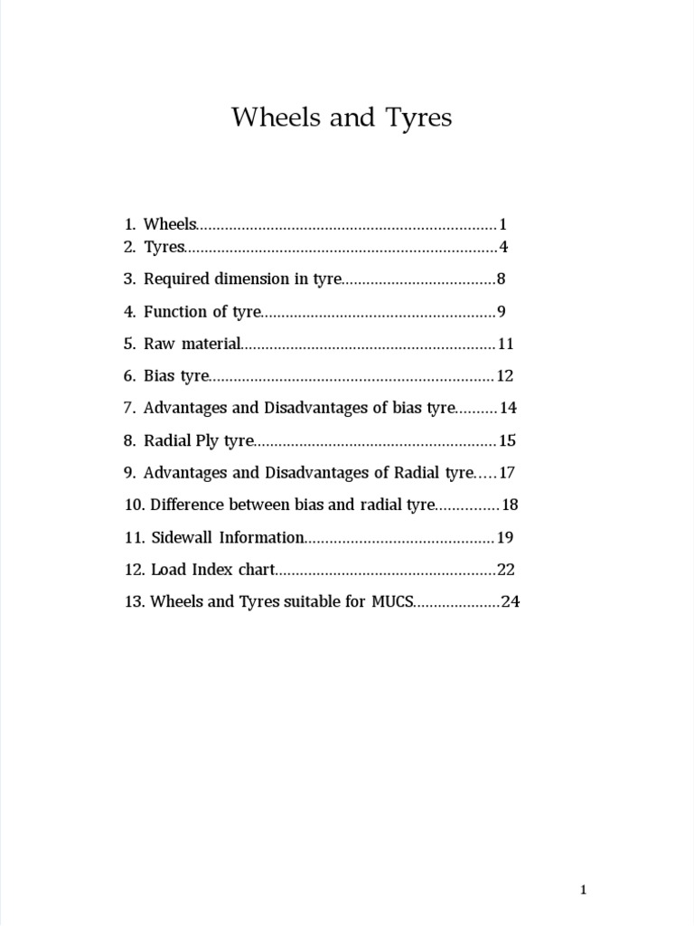 PDF Report of Wheels and Tyres Compress | PDF | Tire | Natural Rubber