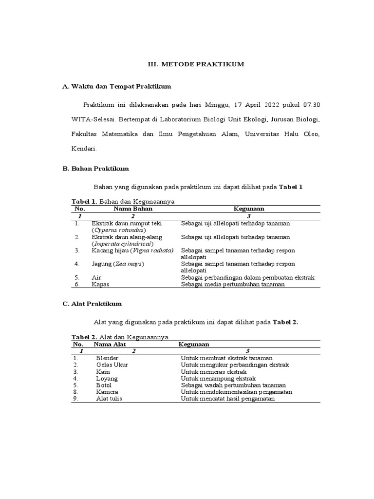 Bab 3 Ektum Prak.1 | PDF