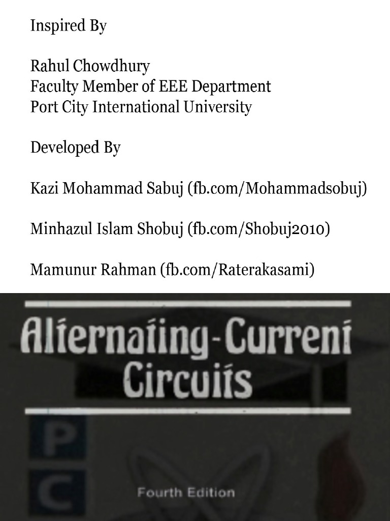 Alternating Current Circuits | PDF