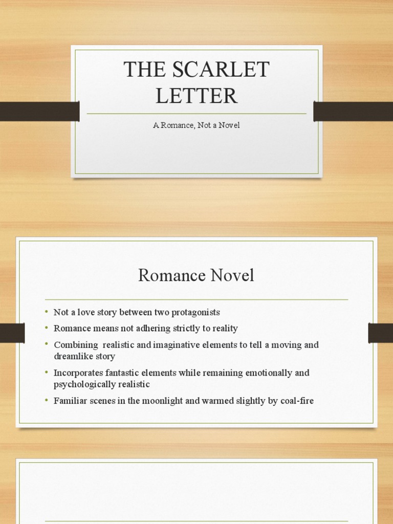 The Scarlet Letter: A Romance Analysis | PDF | The Scarlet Letter ...