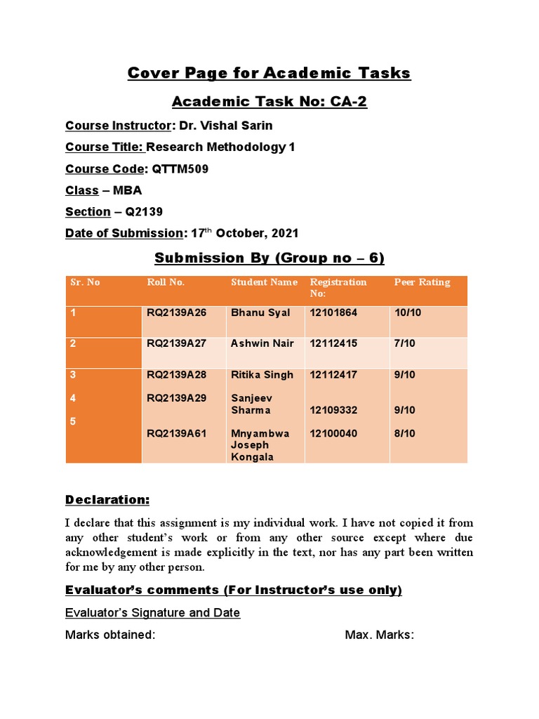 Research Methodology Ca2 | Download Free PDF | Coefficient Of Determination | Gross Domestic Product