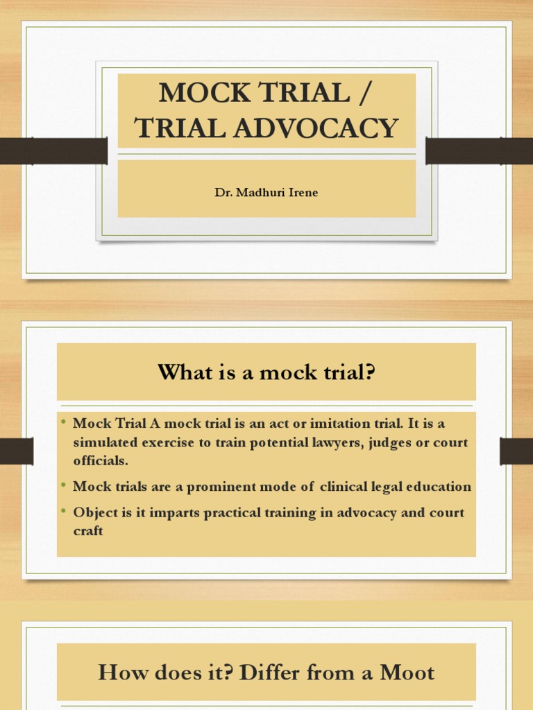 Mock Trial | PDF | Evidence (Law) | Evidence