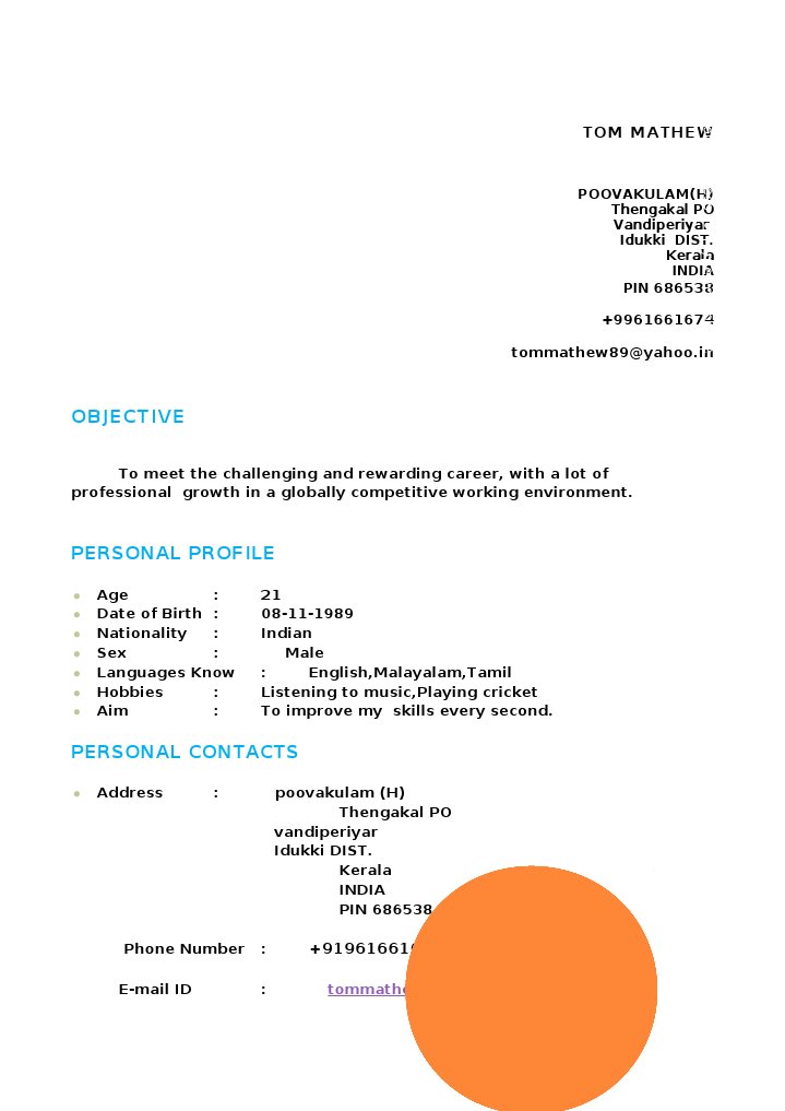 Tom CV | PDF | Microsoft Windows | System Software