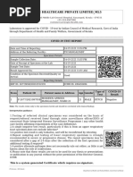 RT PCR Test Report | PDF | Epidemiology | Health Care