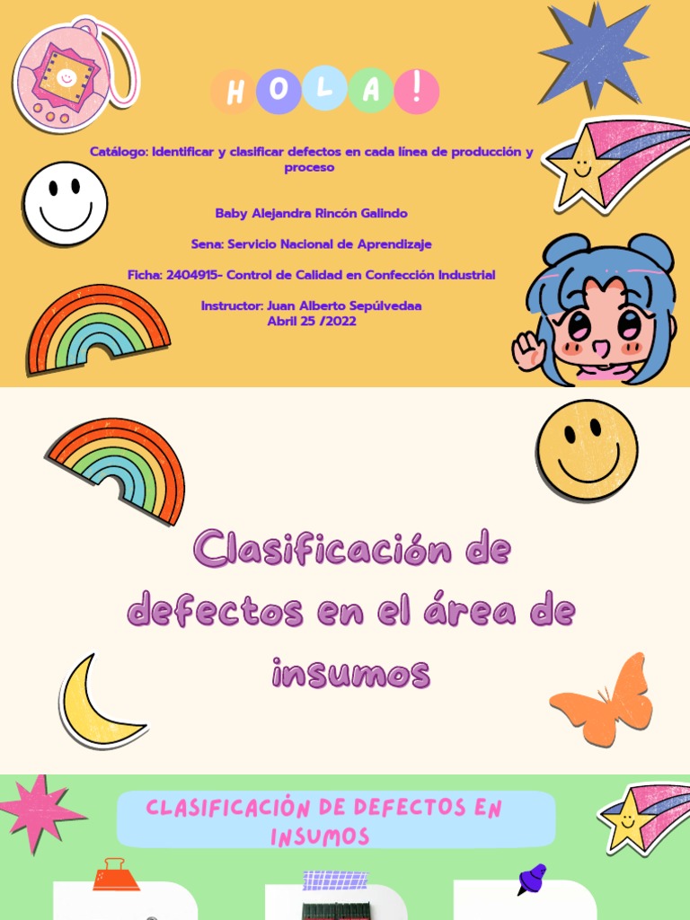 Clasificación de Defectos en Confección | PDF