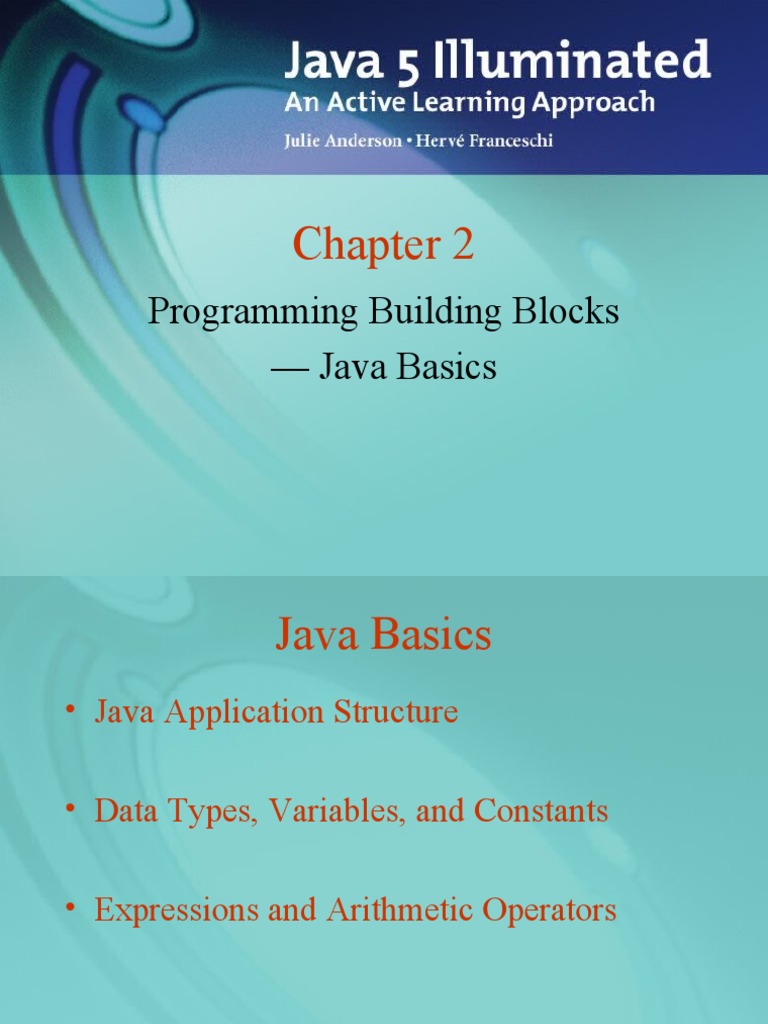 Programming Building Blocks - Java Basics | PDF | Data Type | Integer ...