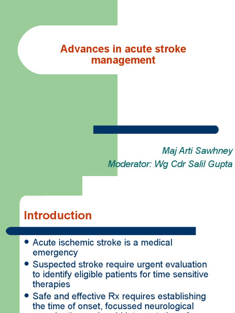 Advances in Acute Stroke Management: A Comprehensive Review of the ...