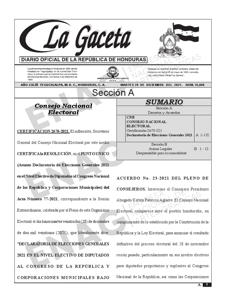 Certificacion 2678-2021 | PDF | Político independiente | Elecciones