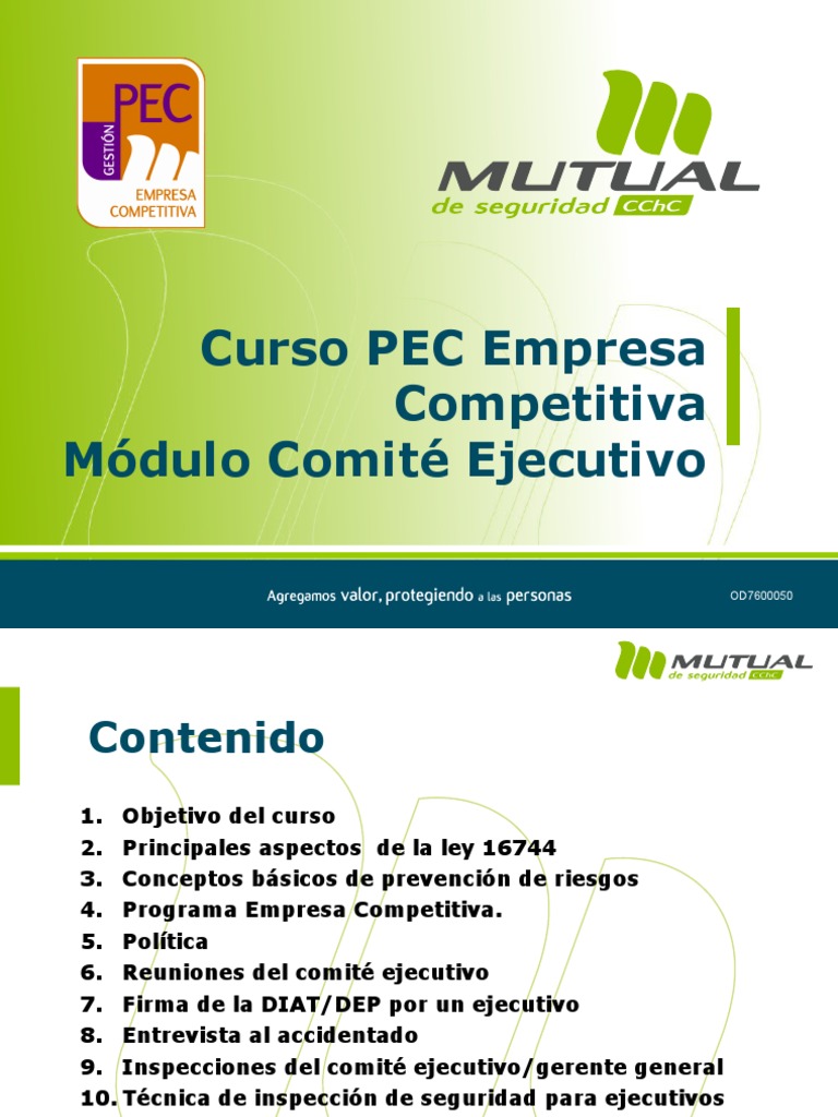 OD7600050 - PEC Competitiva-Presentacion C. Ejecutivo-2010 | PDF ...