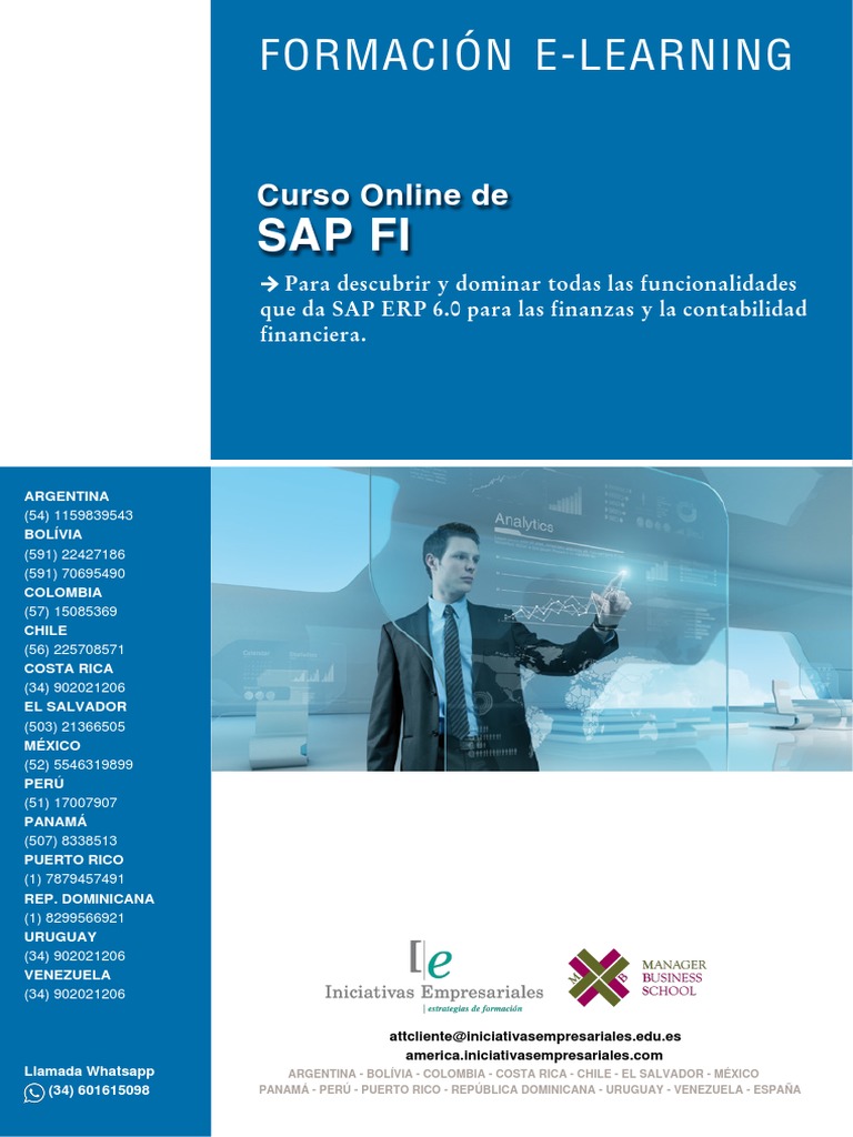 Curso Online SAP FI: Finanzas y Contabilidad | PDF | Contabilidad | Bancos