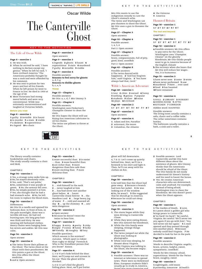 The Canterville Ghost: Oscar Wilde | PDF | Ghosts