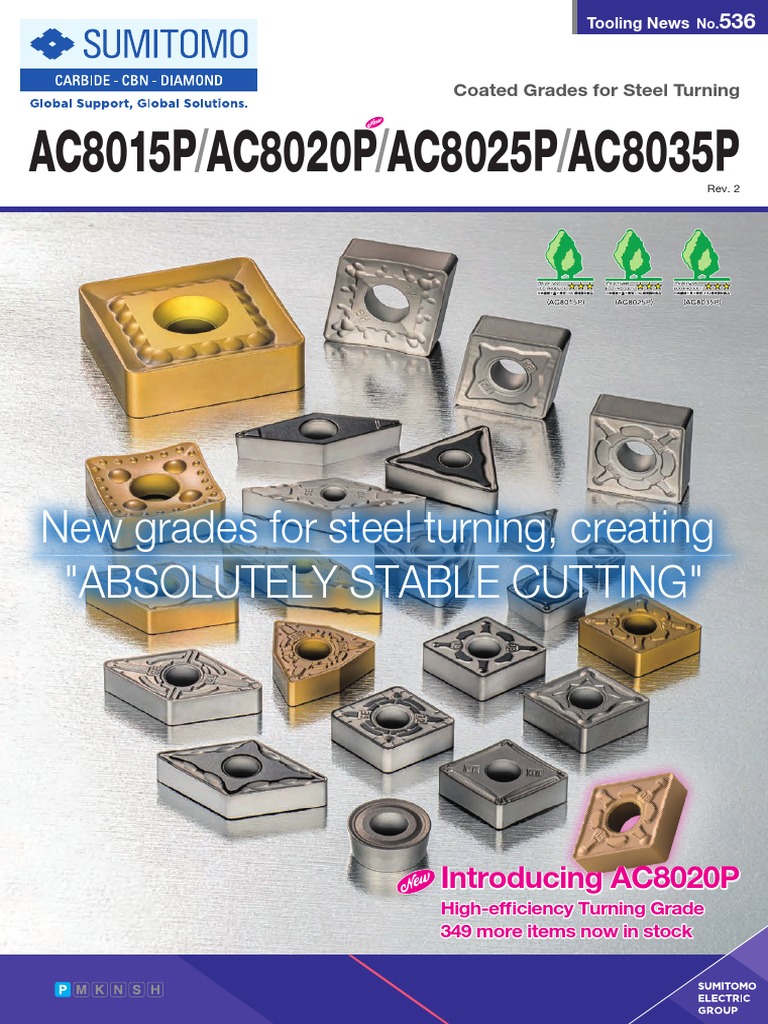 Catalogo Insertos Sumitomo | PDF | Machining | Steel