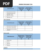 Contoh Checklist Penilaian Observasi | PDF