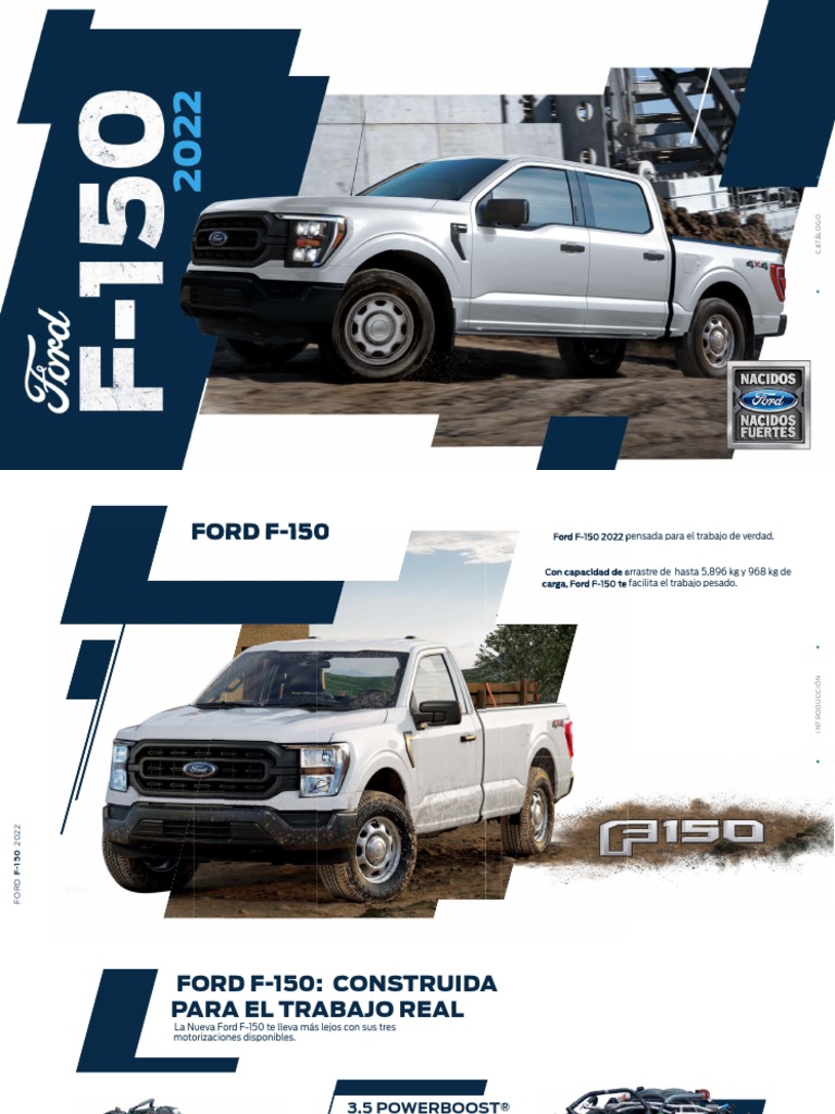 Ford f150 2022 Catalogo Descargable | PDF | Tracción en las cuatro ...
