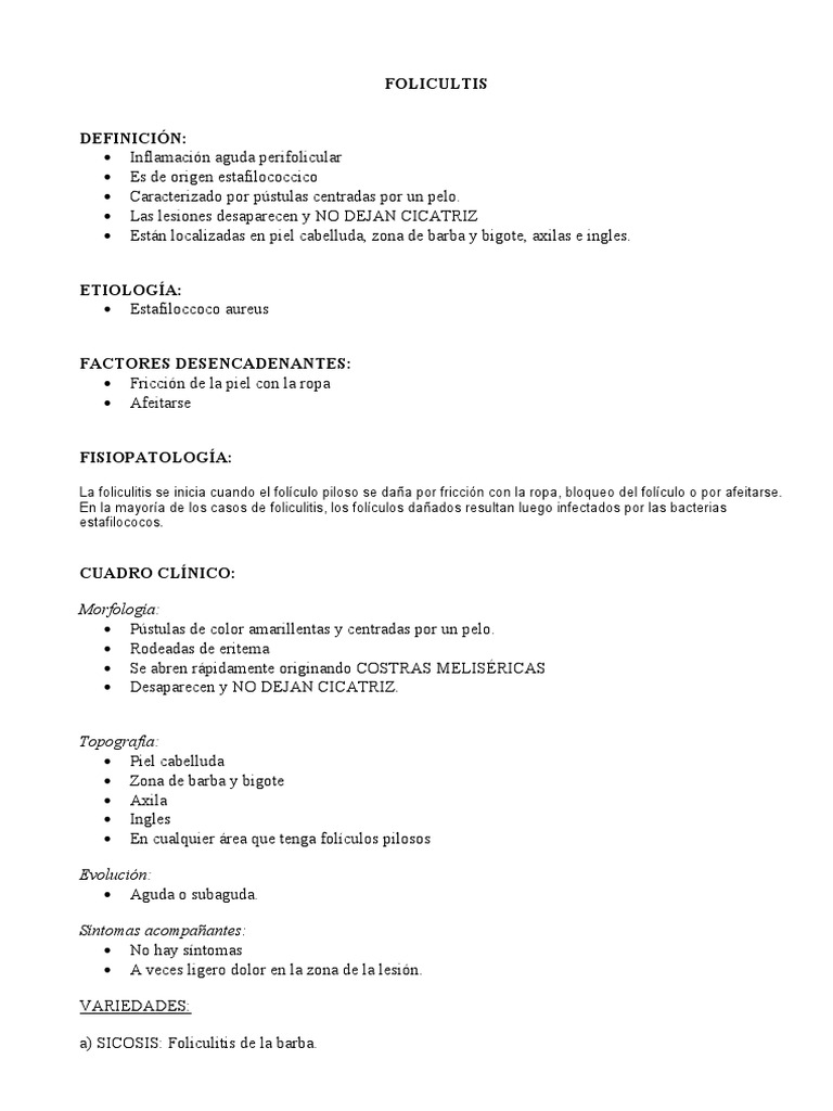 Foliculitis | PDF | Barba | Medicina CLINICA