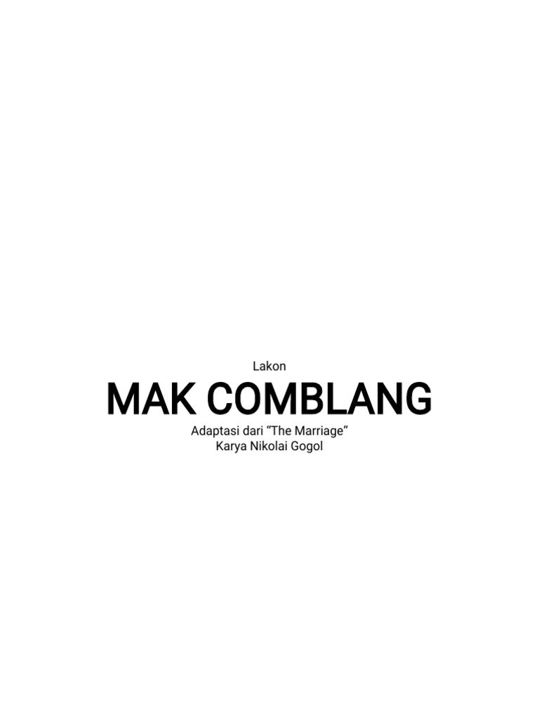 Mak Comb Lang | PDF