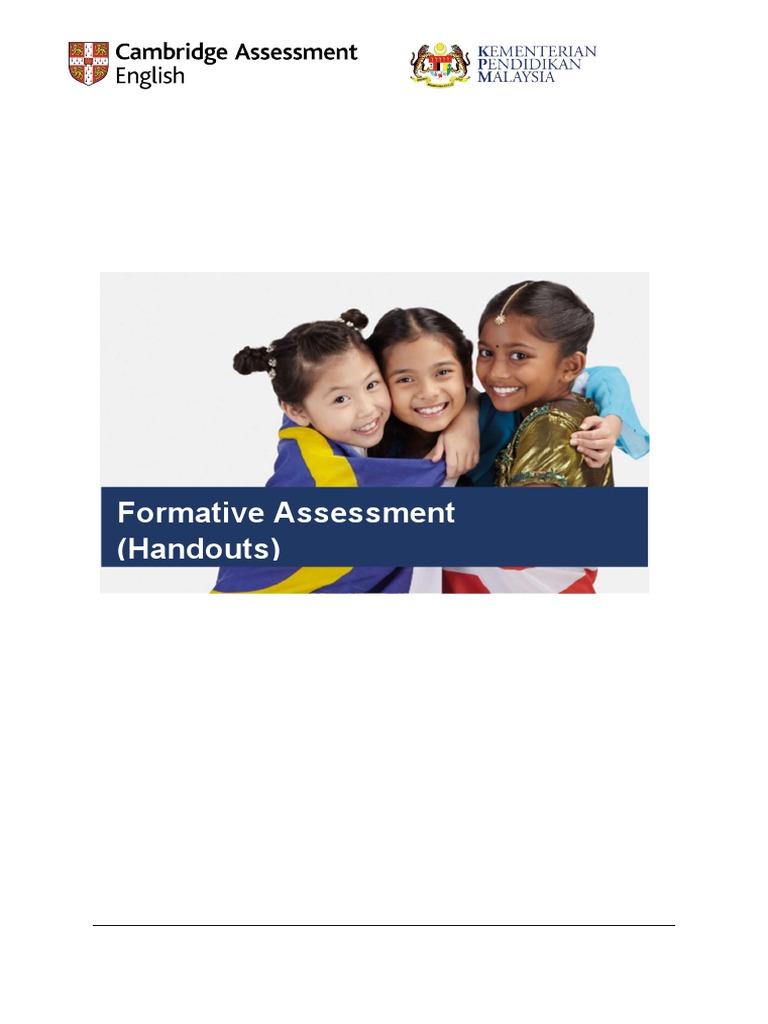 Formative Assessment Handouts | PDF | Educational Assessment | Cognition
