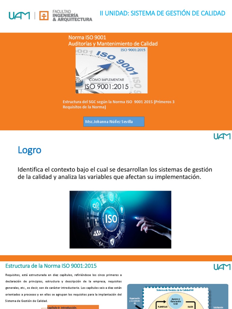 Estructura Norma ISO 9001 2015 | PDF | Calidad (comercial) | Sistema de ...