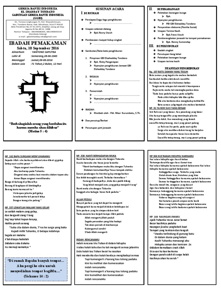 Ibadah Pemakaman | PDF