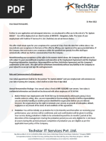 LTI Mindtree Offer Letter | PDF