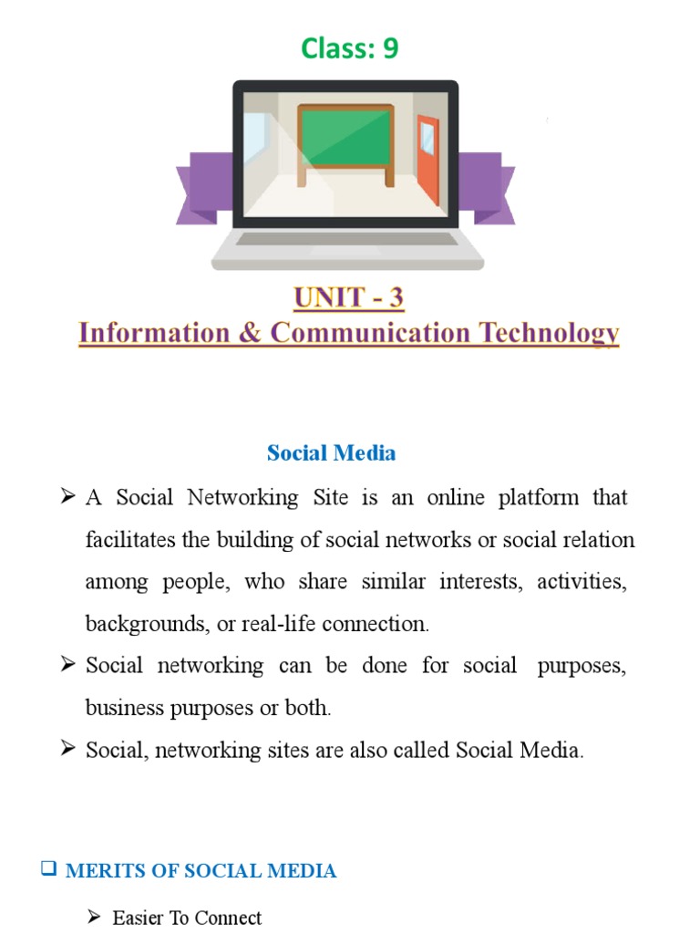 Class 9 - PART-A - Unit-3 - Ch-14 - Introduction To Social Media | PDF | Social Media | Popular ...